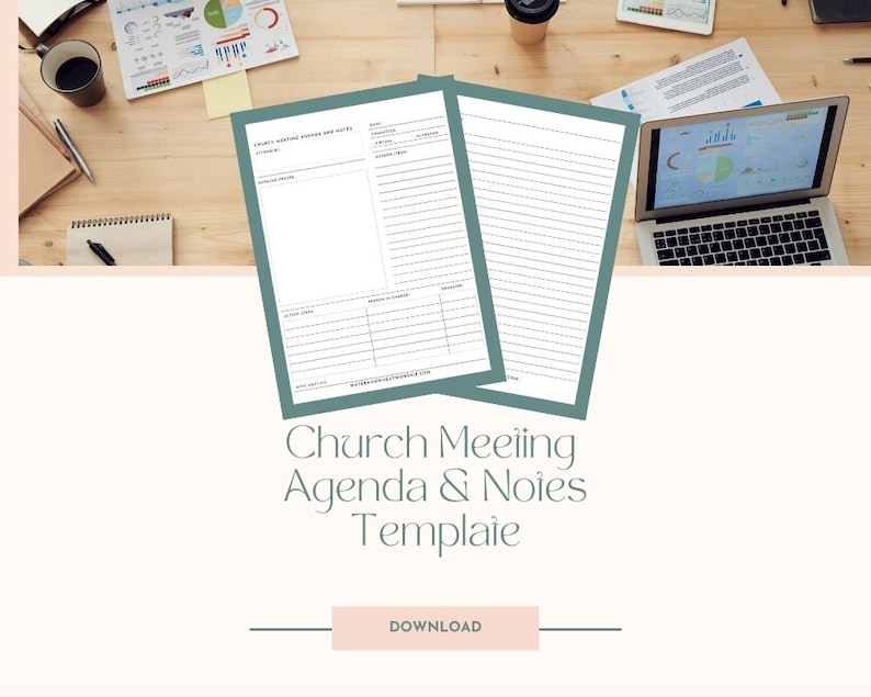 Church Meeting Agenda and Notes Form - Etsy