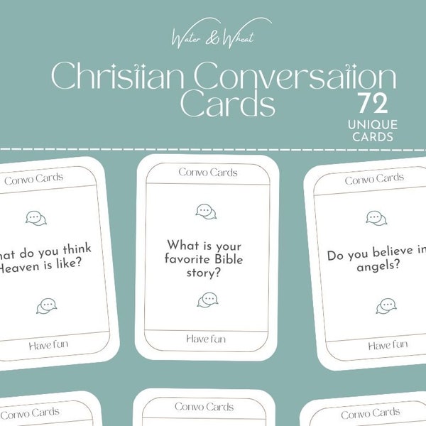Christian Conversation Cards - Etsy