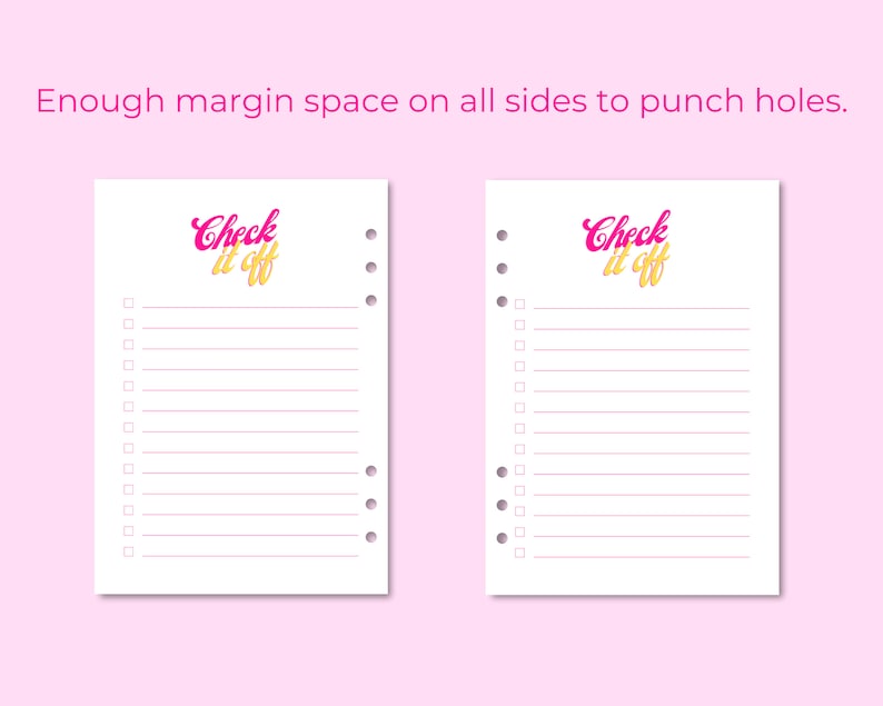 A4 Size Checklist Printable Planner, Check It off to Do List,minimal ...