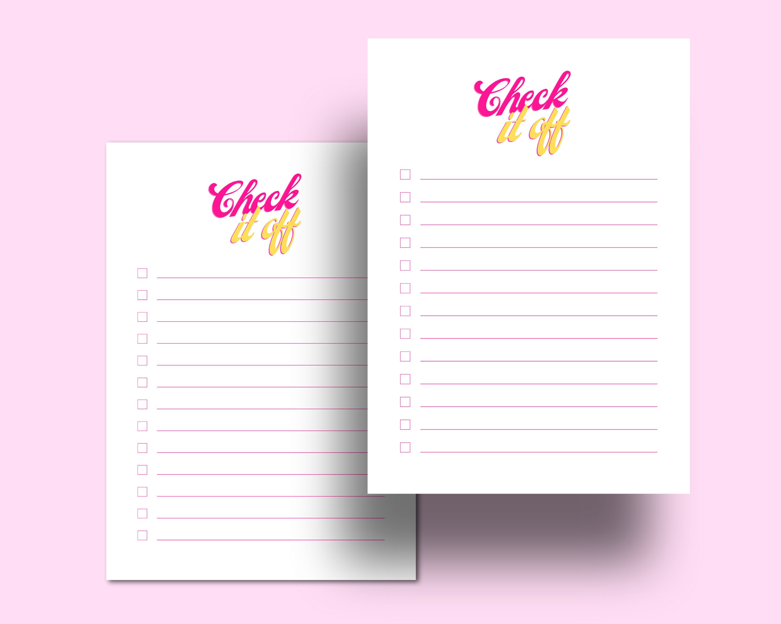 A4 Size Checklist Printable Planner, Check It off to Do List,minimal ...