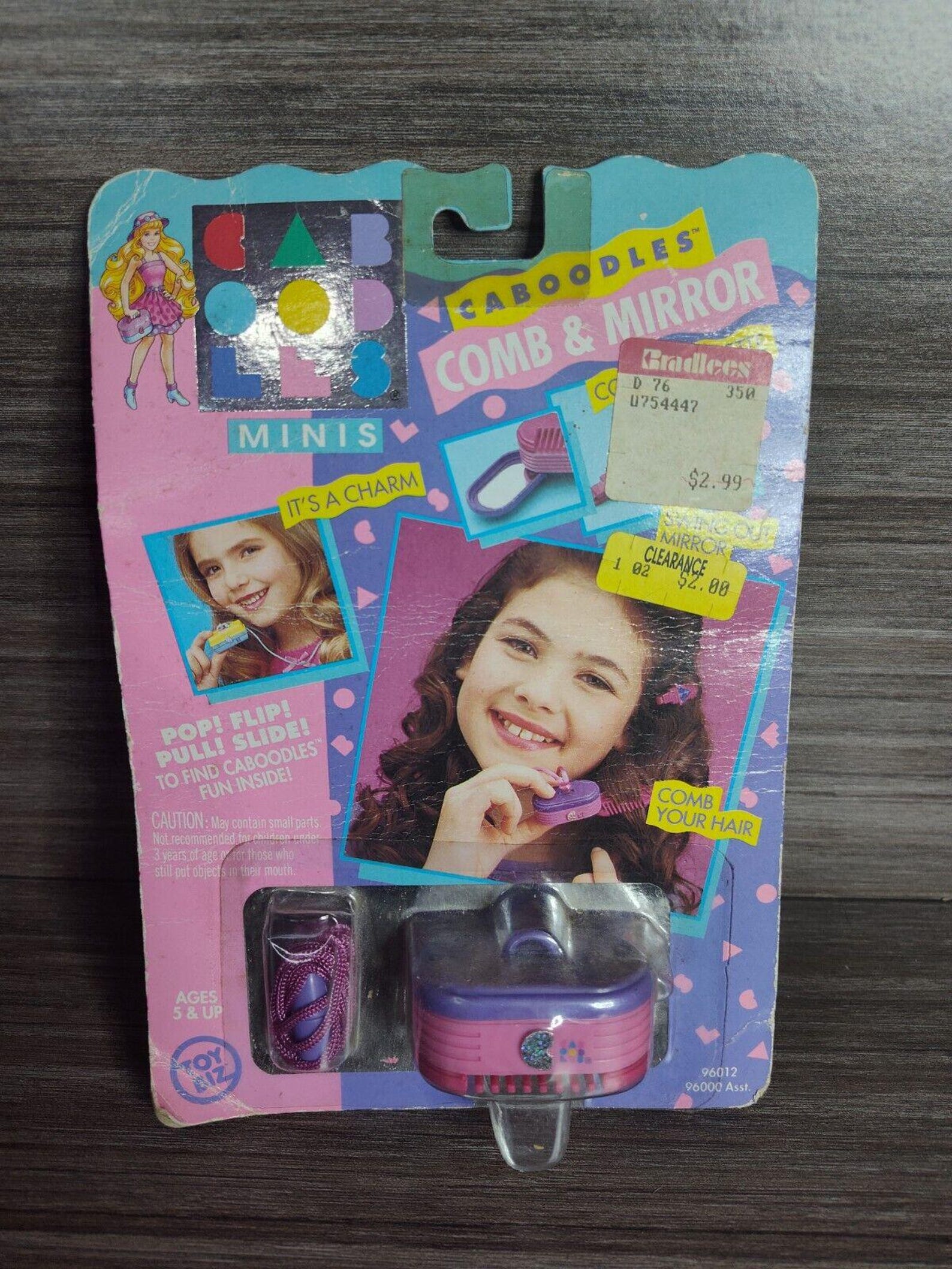 Vintage 1993 Caboodles Minis Comb and Mirror Accessory Charm Cases Toy ...