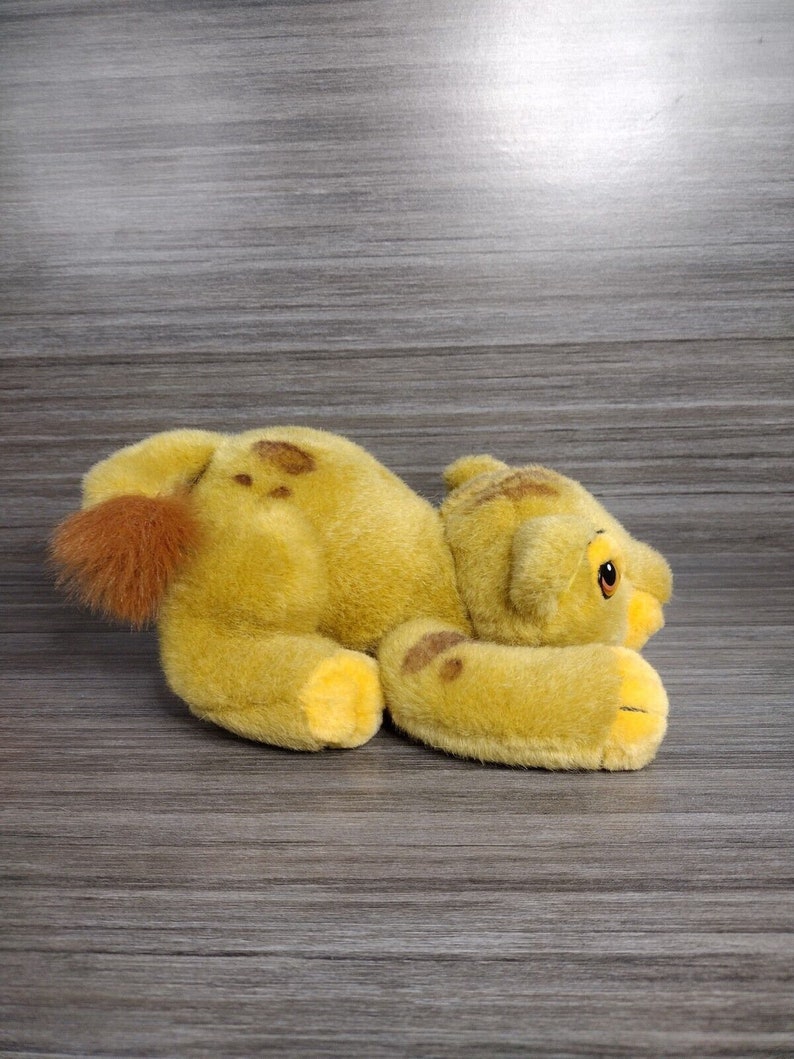 Vintage LION KING Plush SIMBA Cub 8" Disney Store Stuffed Animal Toy ...