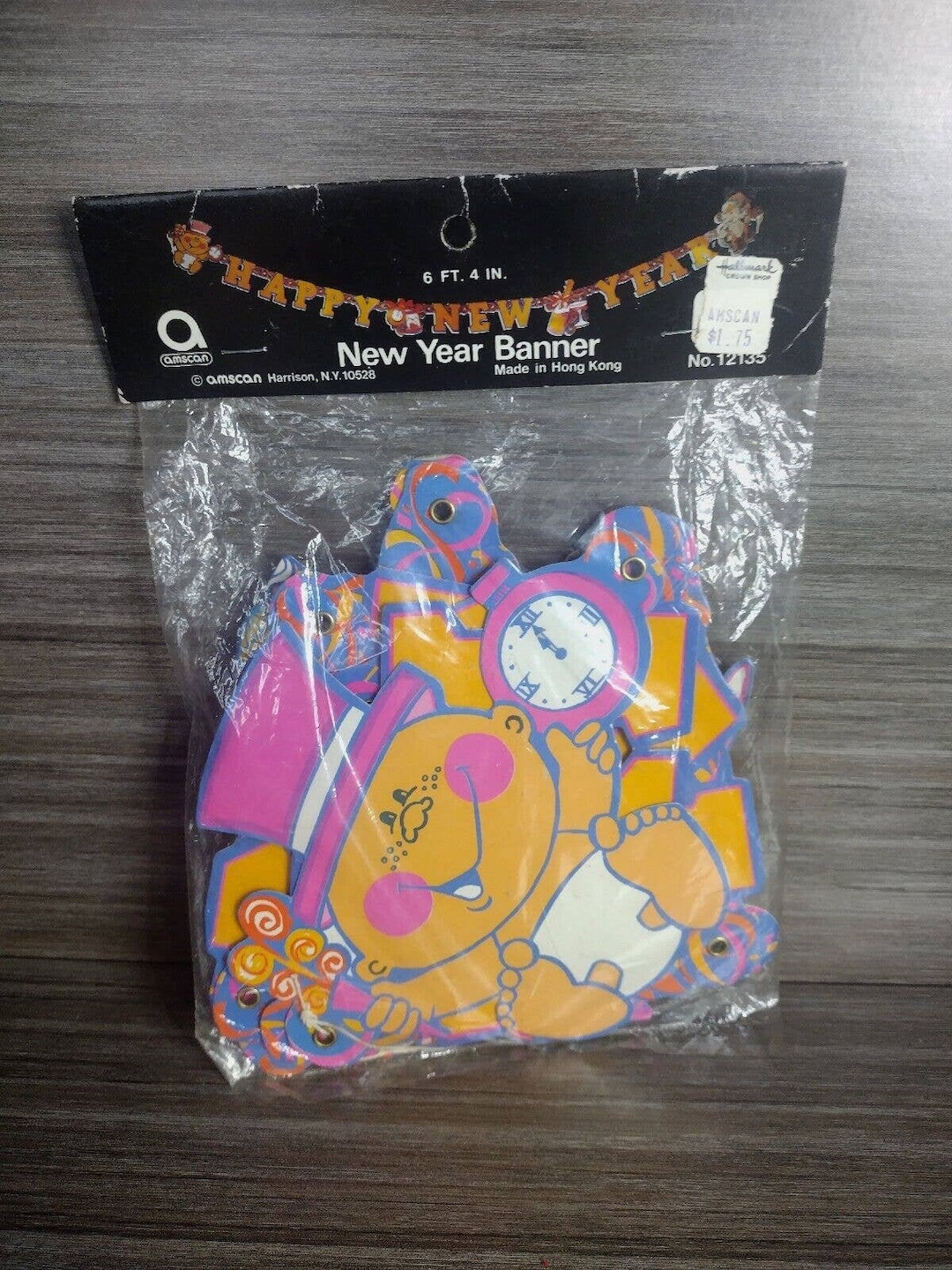 Vintage 1980s Happy New Year Banner 80s New Years Eve Party Sign Decor ...