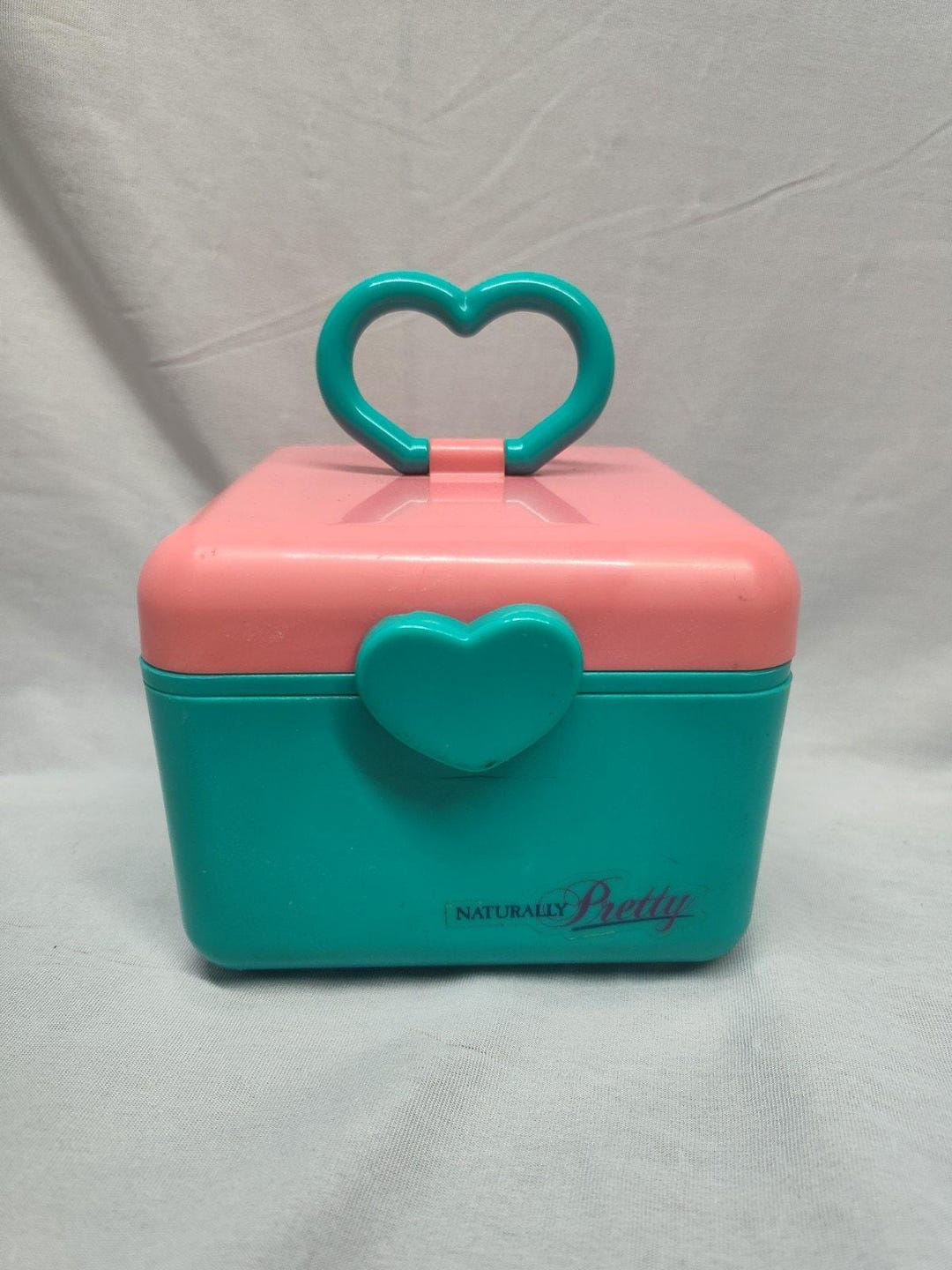 Vintage Naturally Pretty Caboodles Make up Case Mini Pink Green No ...