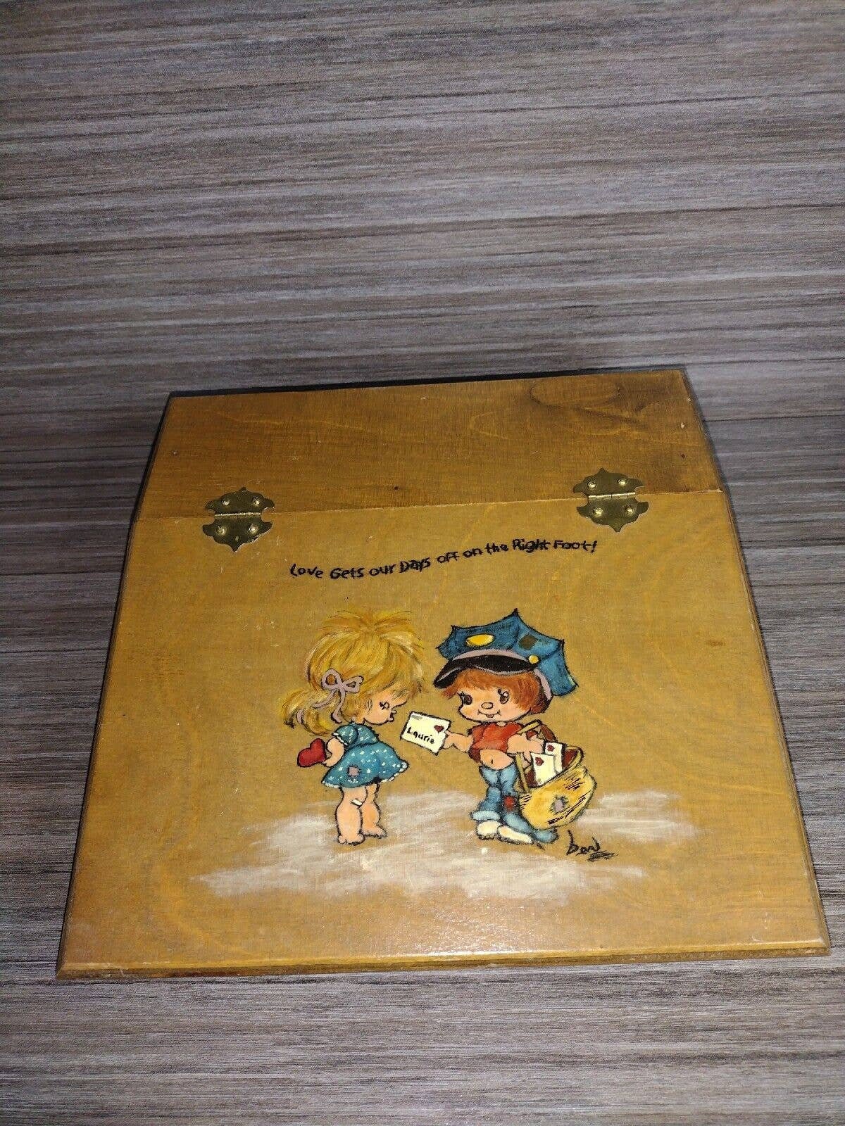 Vintage Wooden Slant Top Lap Writing Stationary Desk Box Mid Century - Etsy