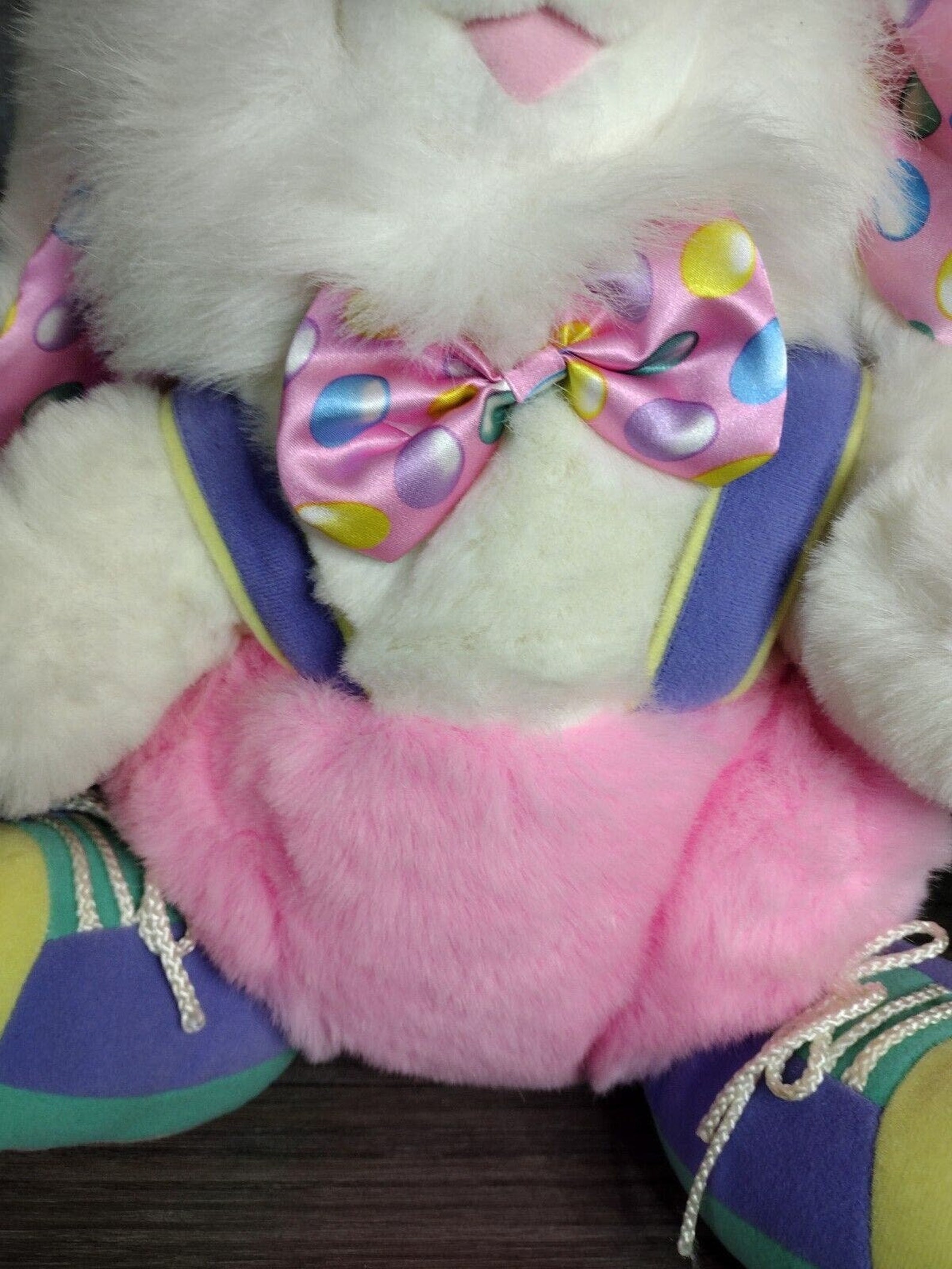 Vintage Hopalong Hopster Plush Easter Bunny Rabbit Jellybeans Pastels ...