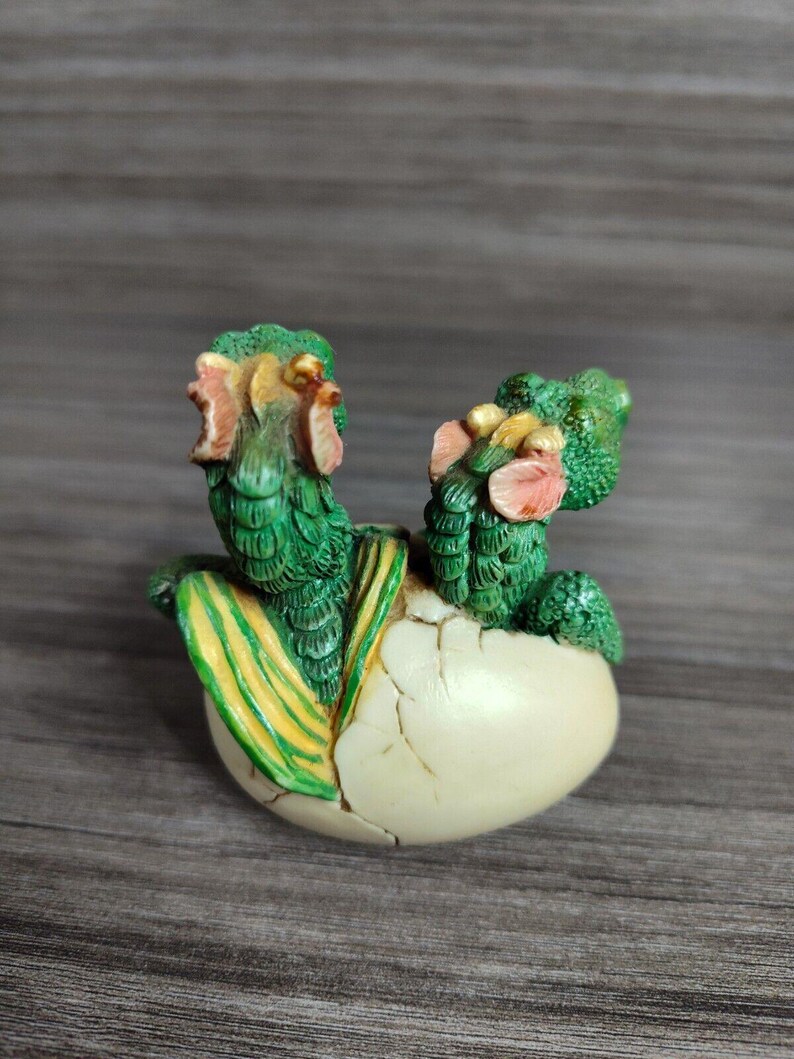 1997 W U Summit Collection Green Baby Dragon Hatching Hatchling ...