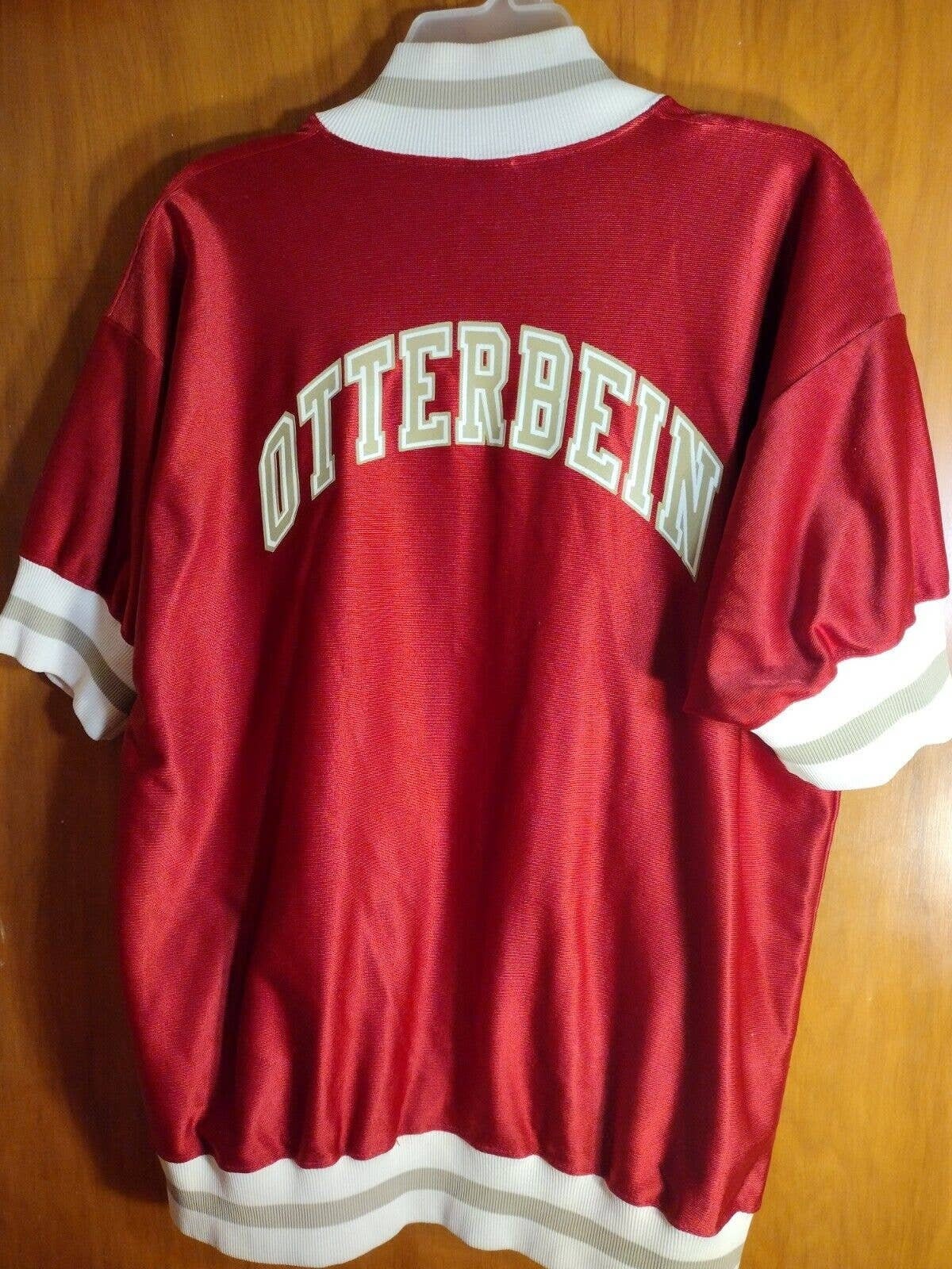 Vintage Otterbein College Button up Cardigan Red 80s Short Sleeve 44 - Etsy