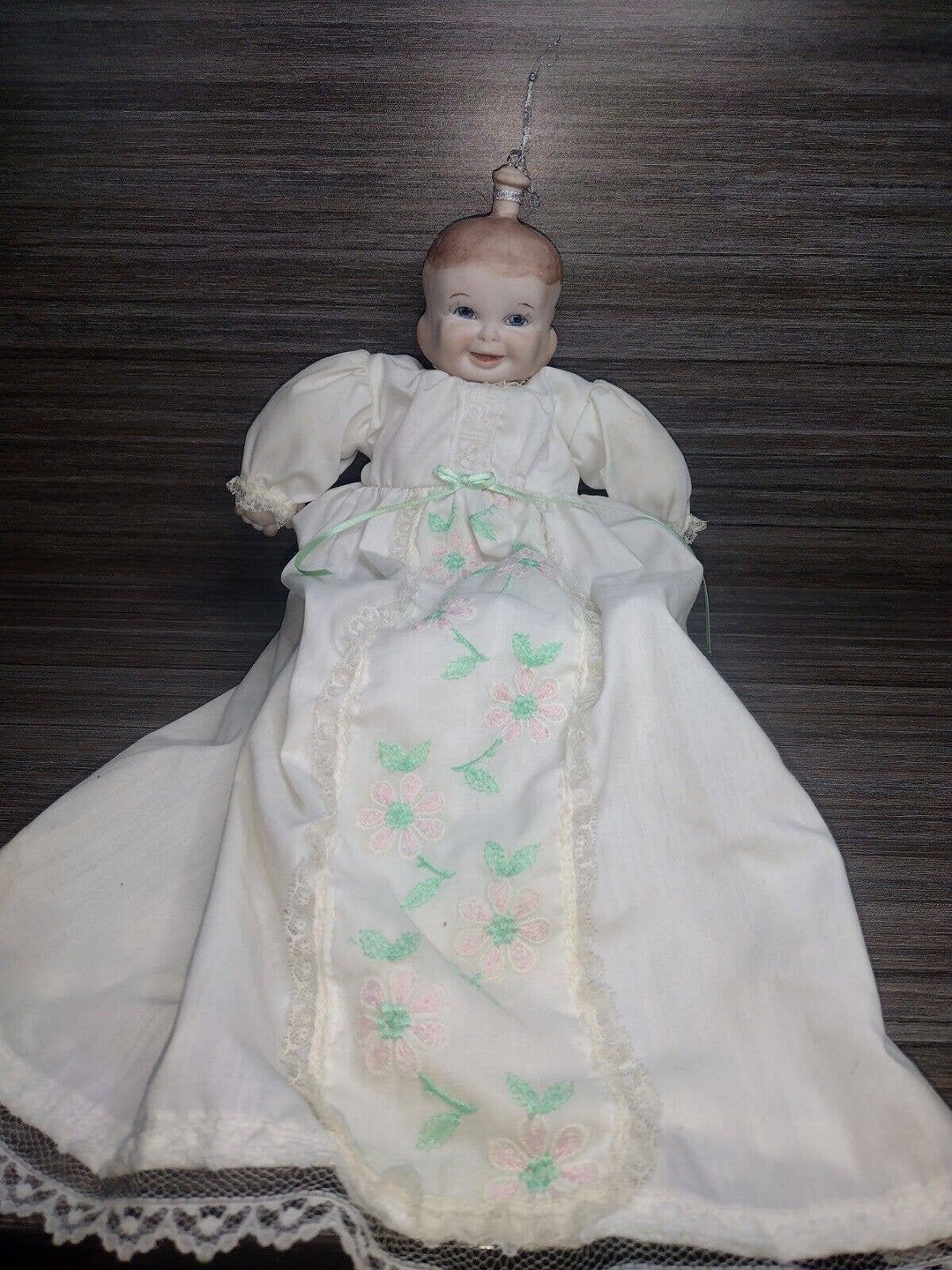 VTG Porcelain Revolving Head Doll 20" Soft Body 3 Faces Sleeping ...