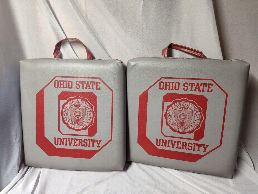 Vintage Two Ohio State University Buckeyes OSU Stadium Bleacher Cushion ...