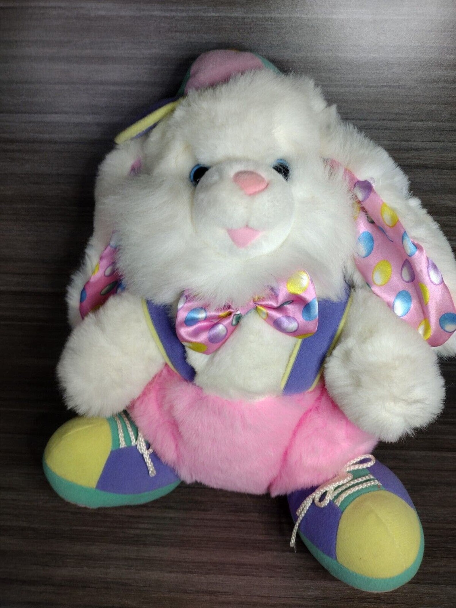 Vintage Hopalong Hopster Plush Easter Bunny Rabbit Jellybeans Pastels ...