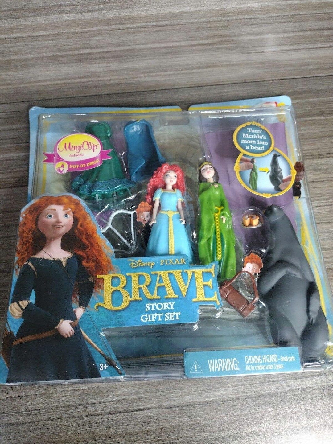 Brave Story Gift Set Figures Mattel Pixar Disney Merida Bear Elinor ...