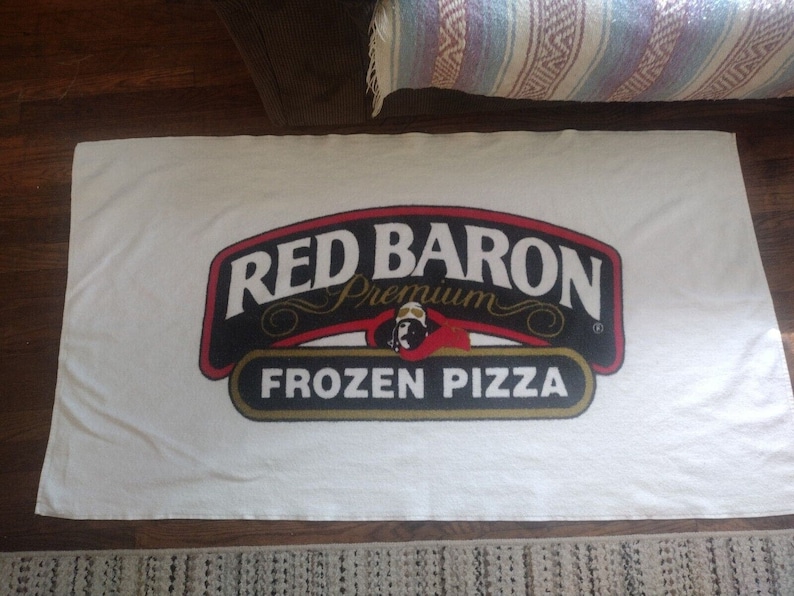 Red Baron Premium Frozen Pizza Beach Towel Promotion Collection - Etsy