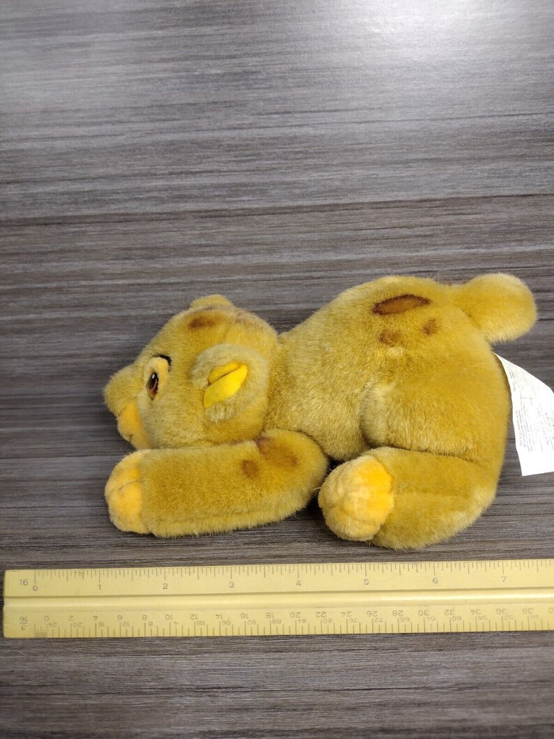 Vintage LION KING Plush SIMBA Cub 8" Disney Store Stuffed Animal Toy ...