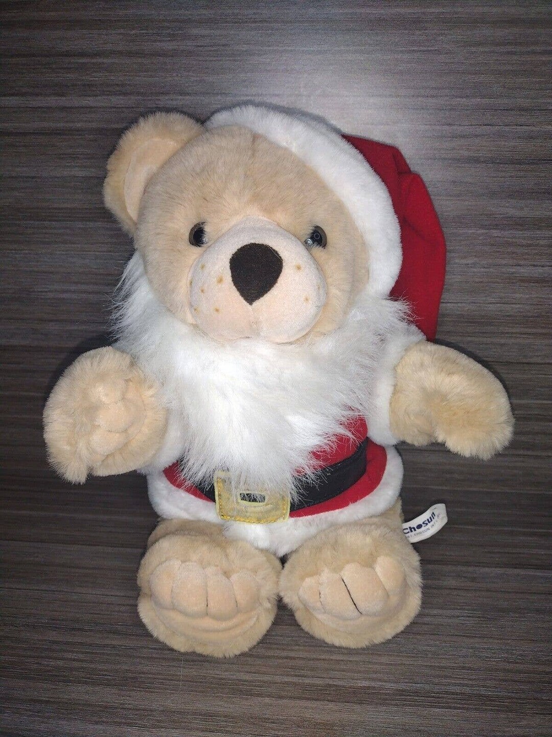 RARE Vintage Chosun 15" Santa Costume Beard Kringle Christmas Bear 1987 ...