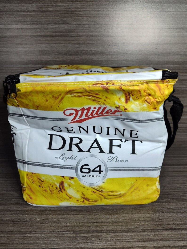 Miller Genuine Draft Light Beer Insulated Cooler 64 Calories W/ Strap ...
