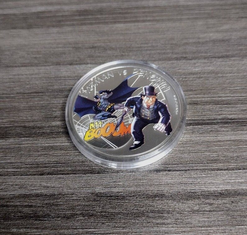 Batman 80th Year Comic Collector Batman Vs the Penguin Challenge Coin ...