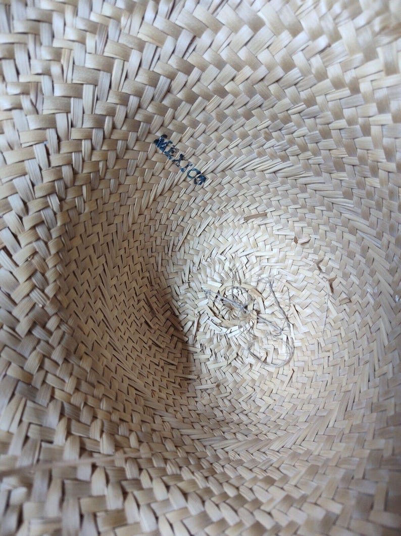 Vintage Beachcomber Birds Nest Hat Woven Natural Straw Summer Rax Kids ...