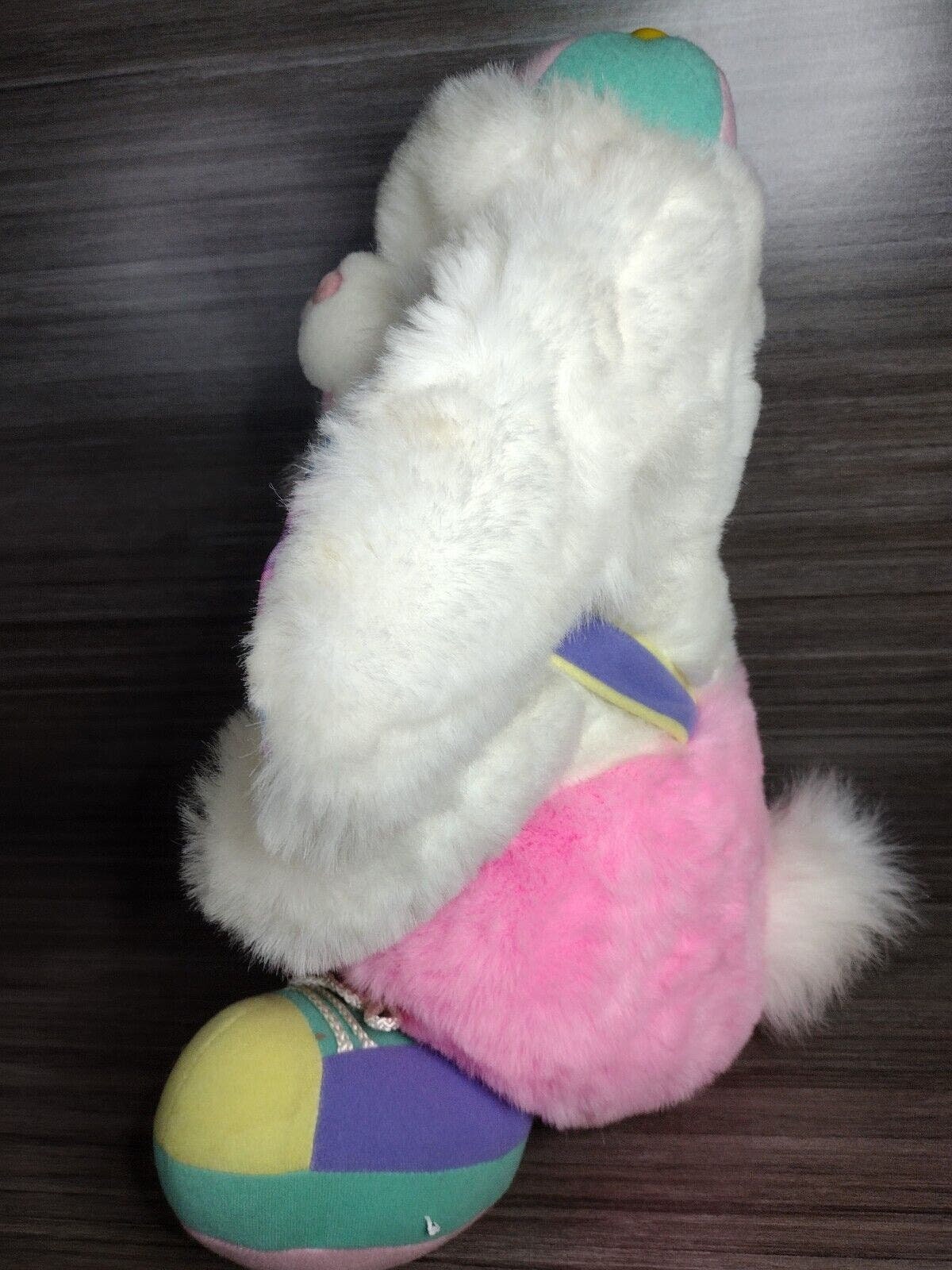 Vintage Hopalong Hopster Plush Easter Bunny Rabbit Jellybeans Pastels ...