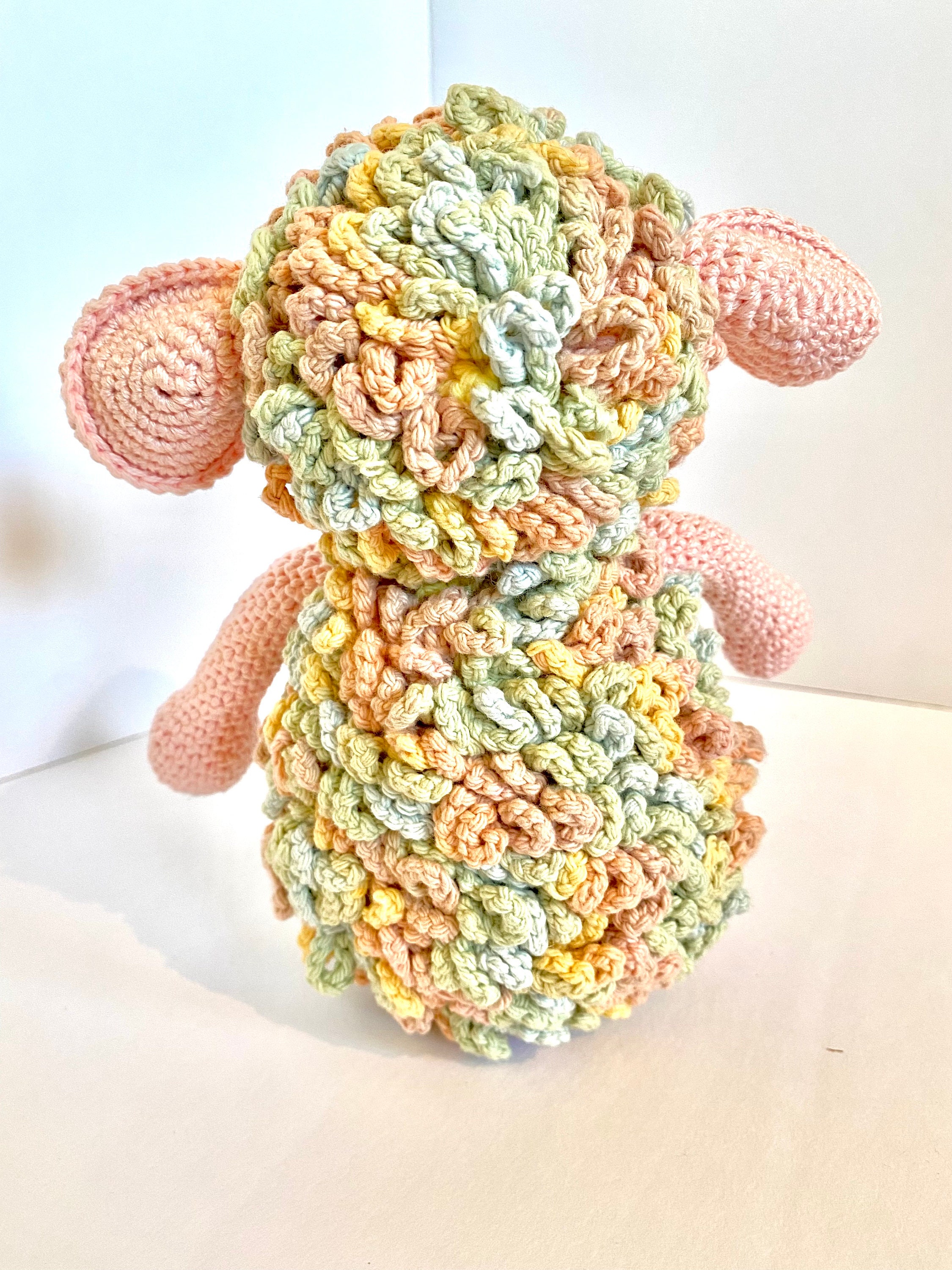 Handmade Crochet "froot Loops" Sheep, Amigurumi Stuffed Animal - Etsy