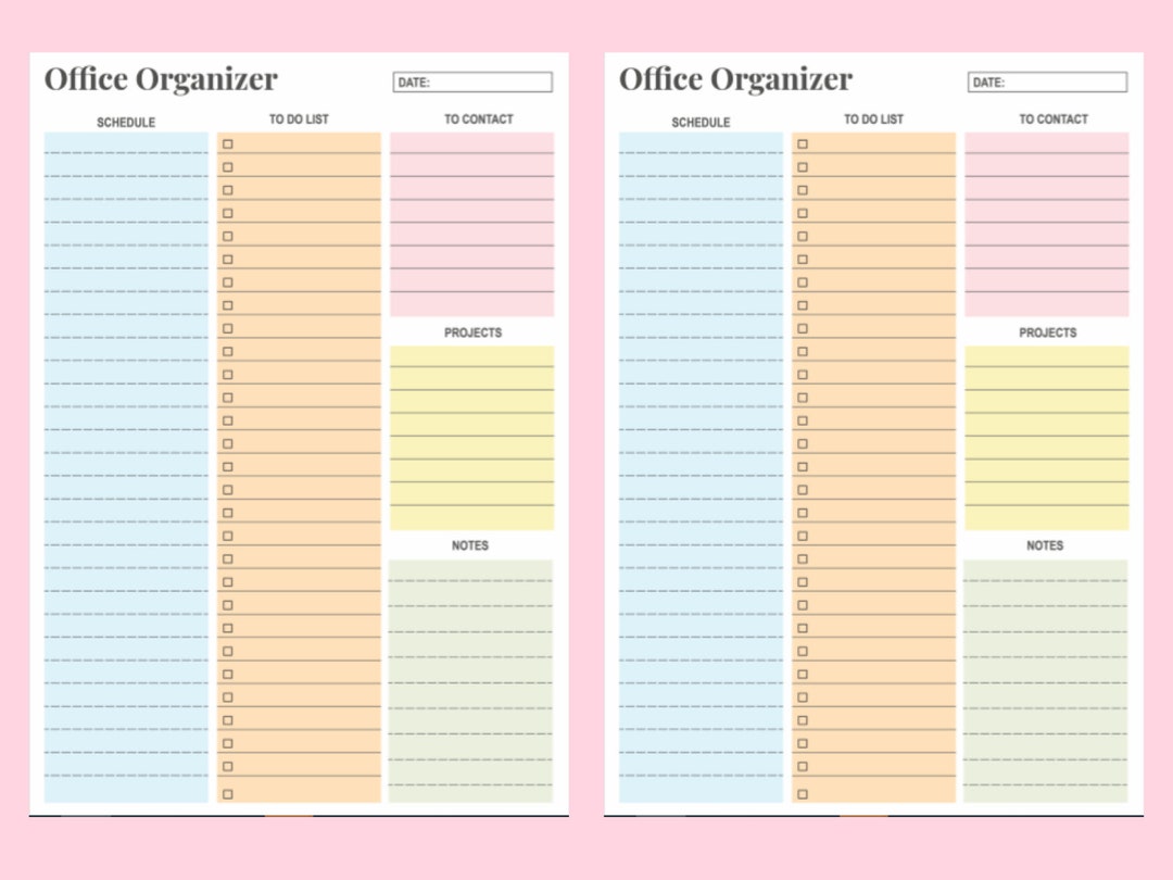 Desk Organizer Office Organizer Office Decor Supplies Organizer Office ...