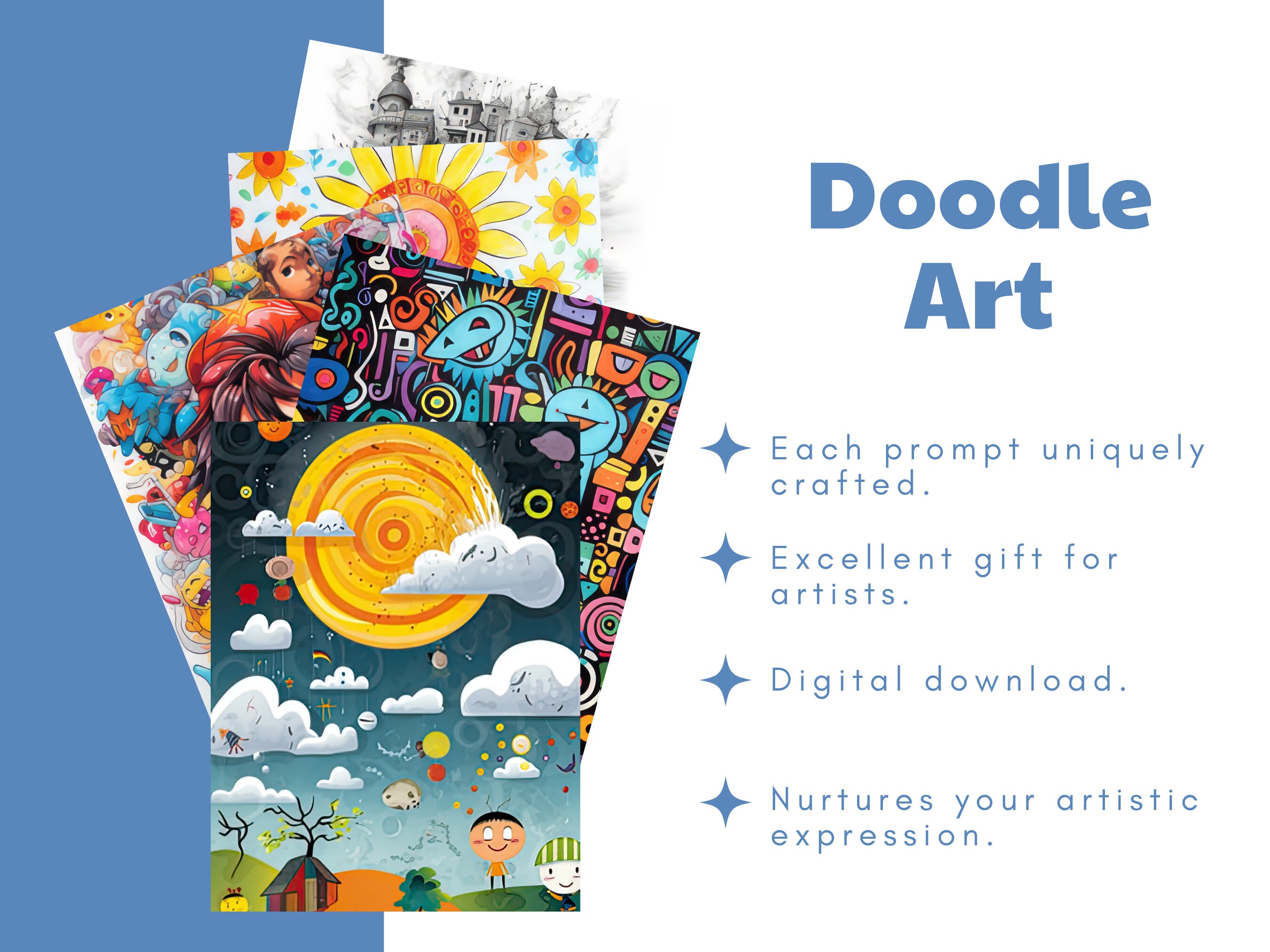 125 Doodle Art Midjourney Prompts, AI Art, Midjourney Prompts ...