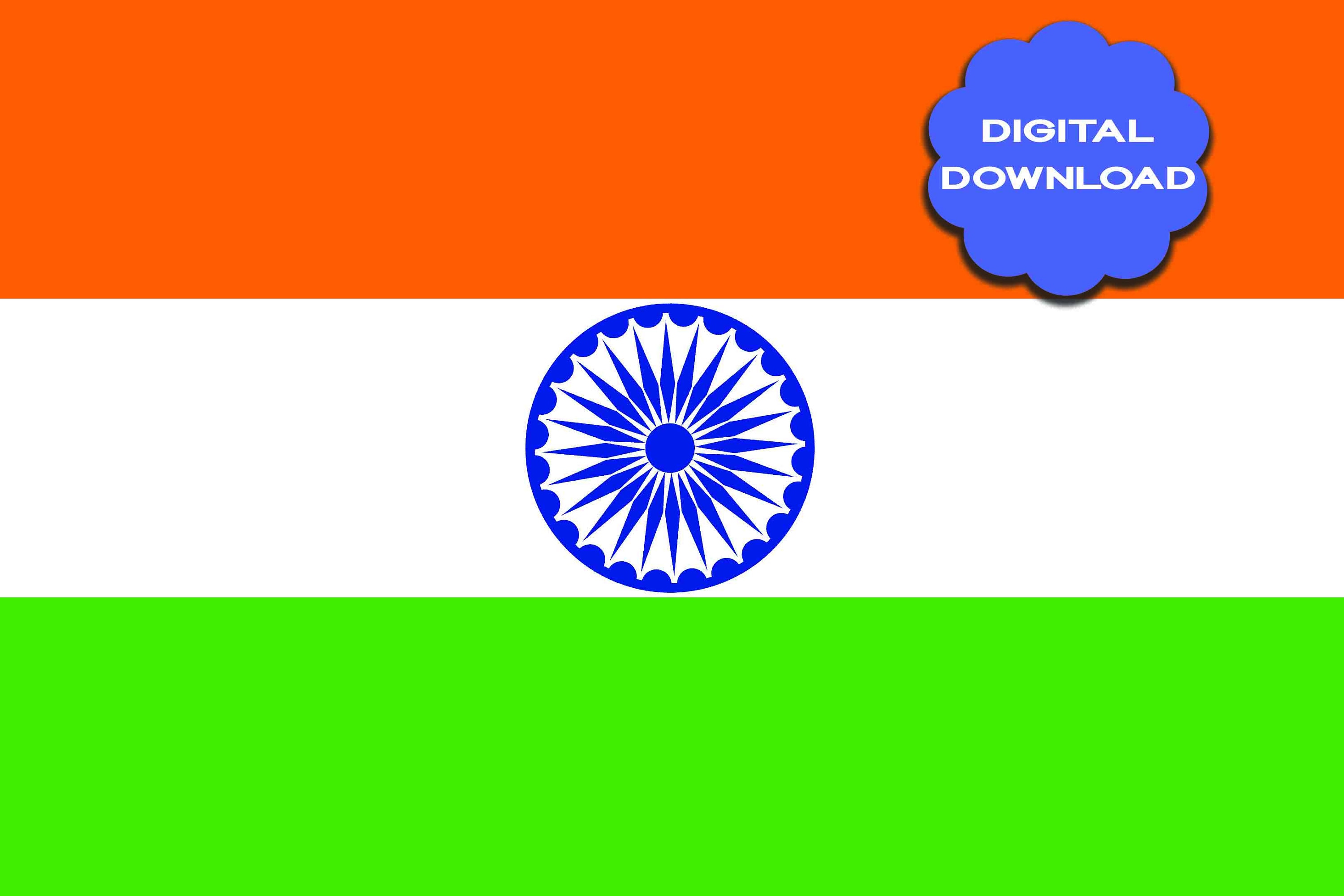 India Flag SVG File, India Flag Png, India Flag JPEG and PDF File, Cut ...