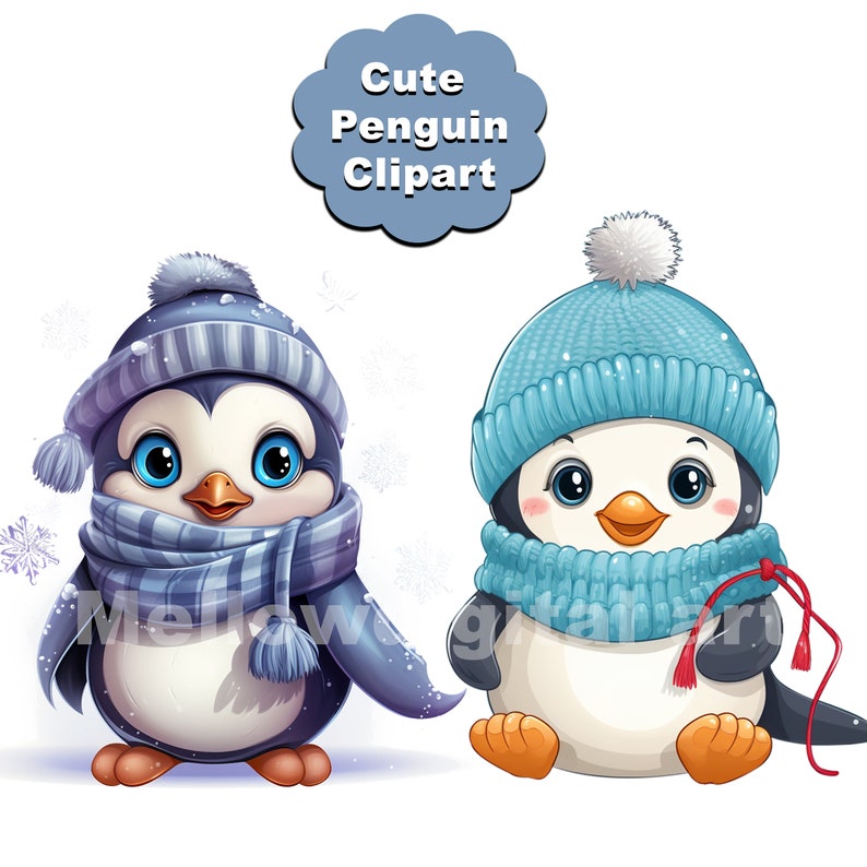 Watercolor Cute Penguin Clipart Png, Cute Kawaii Penguin, Penguin ...