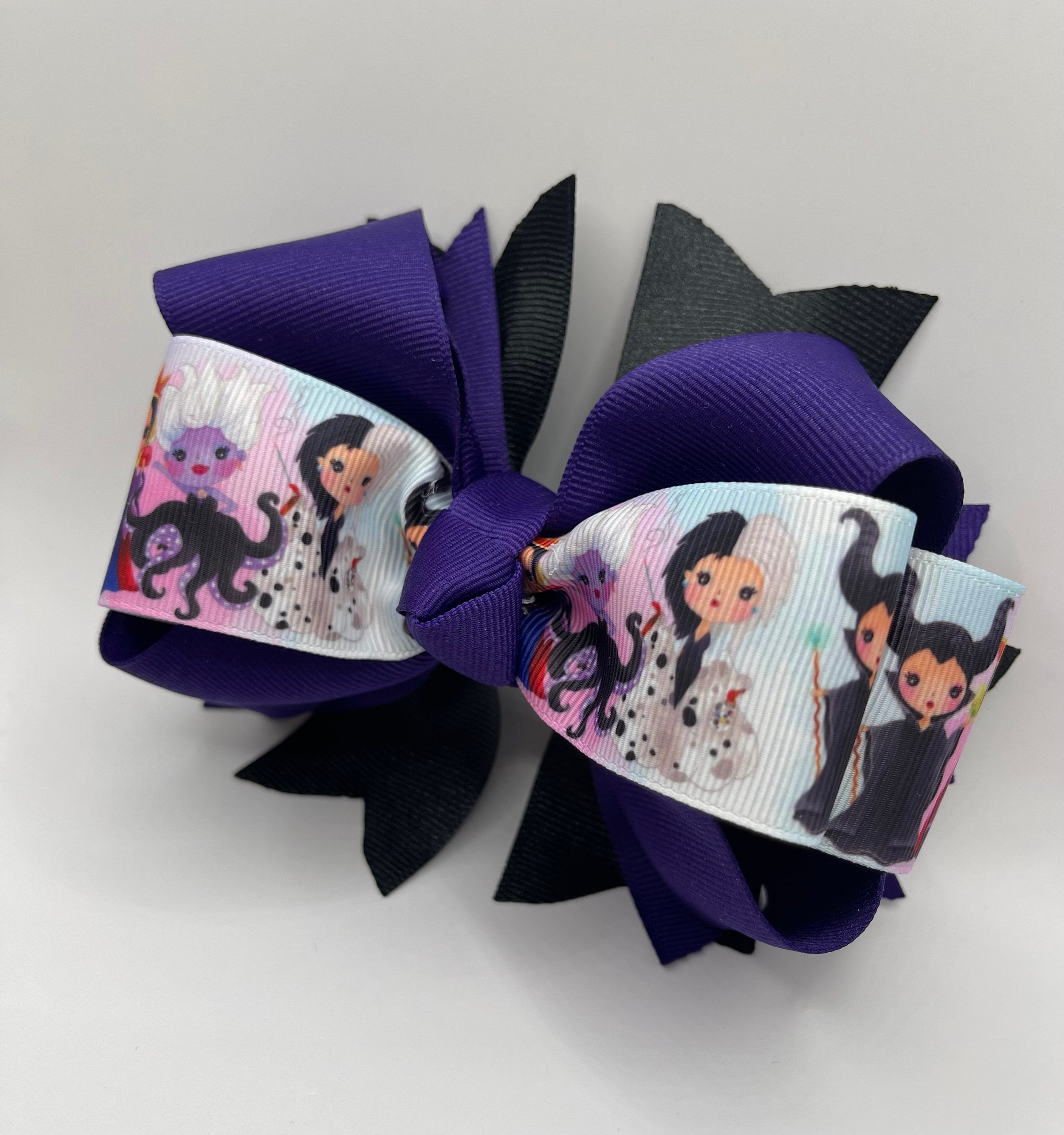 Villains Double Stack Hair Bow Cute Hair Bows, Hair Bows for Girls ...