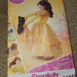 Belle Costume Pattern From Beauty and the Beast in Girl's Sizes and for ...