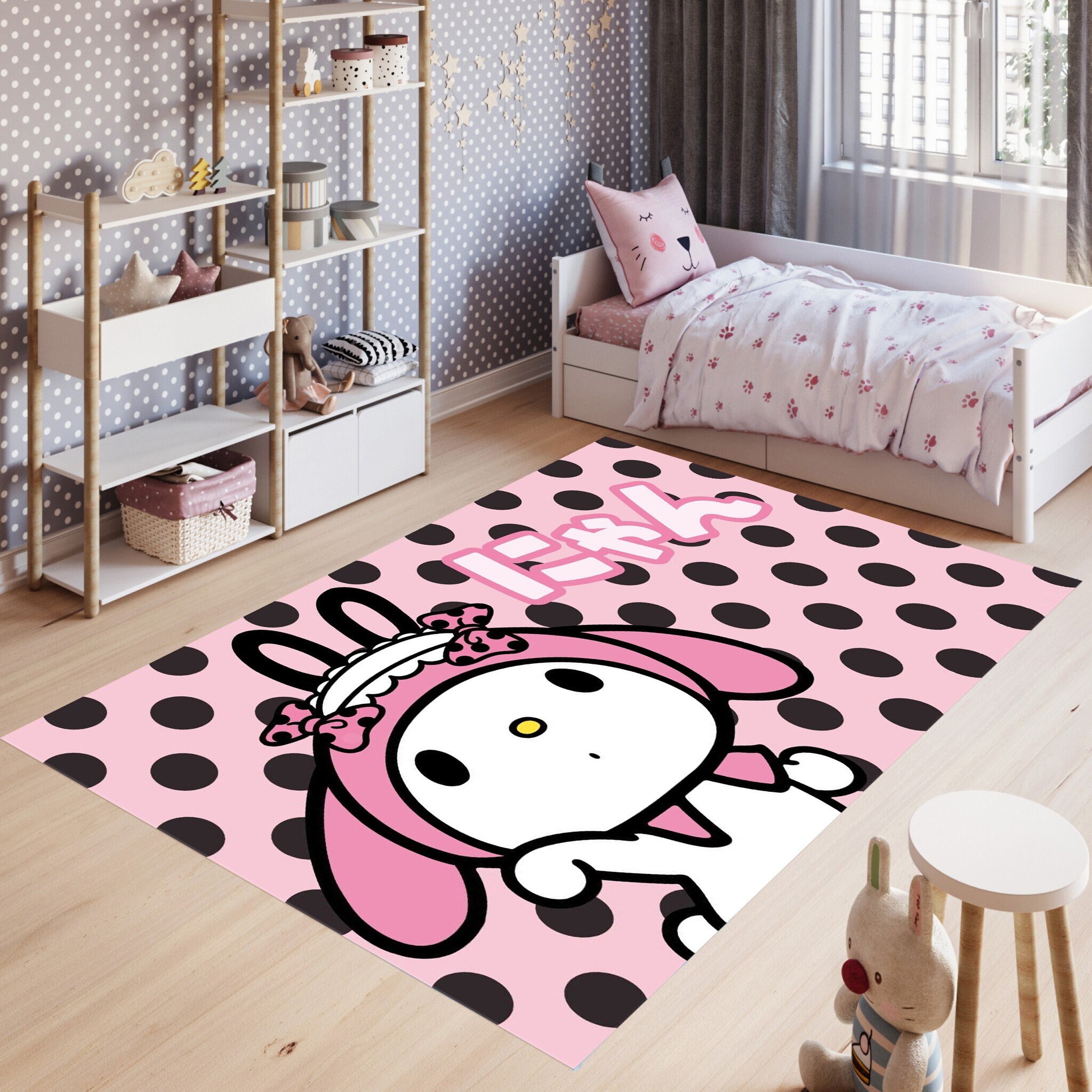 My Melody Hello Kitty Rug, Hello Kitty Decor sold by Trite Hairbrush ...