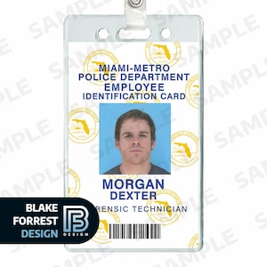 Printable Dexter Morgan Id - Etsy