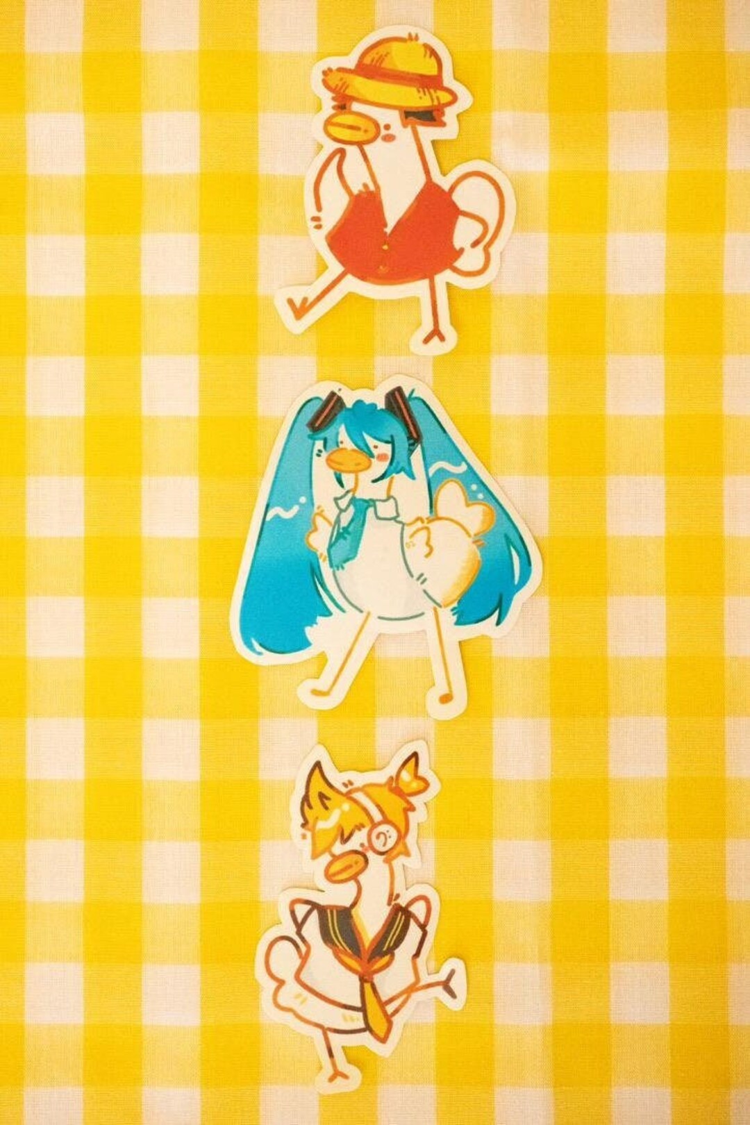 Eggle Cute Duck Yellow Blue Hatsune Miku White Len Kagamine Red Monkey ...
