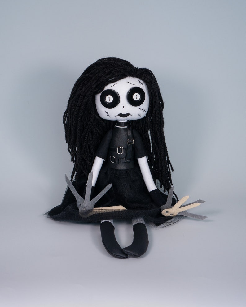 OOAK Creepy Cute Horror Gothic Art Textile Halloween Handmade Doll With ...