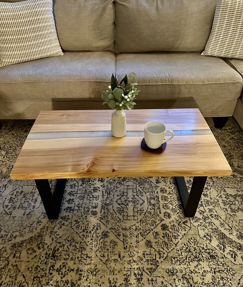 Elm Live Edge River Table - Etsy