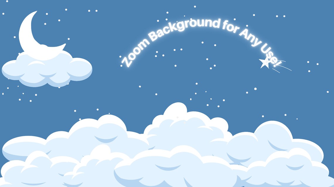 Starry Night Sky Zoom Background Digital Download Virtual Background ...