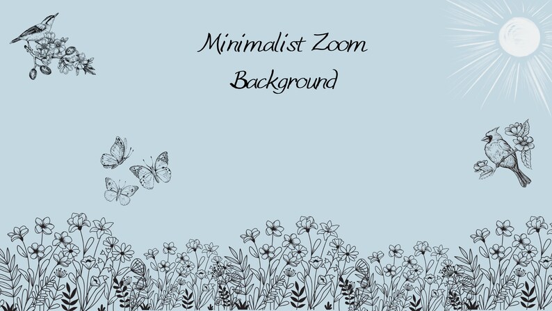 Spring Zoom Background Minimalistic Digital Background - Etsy