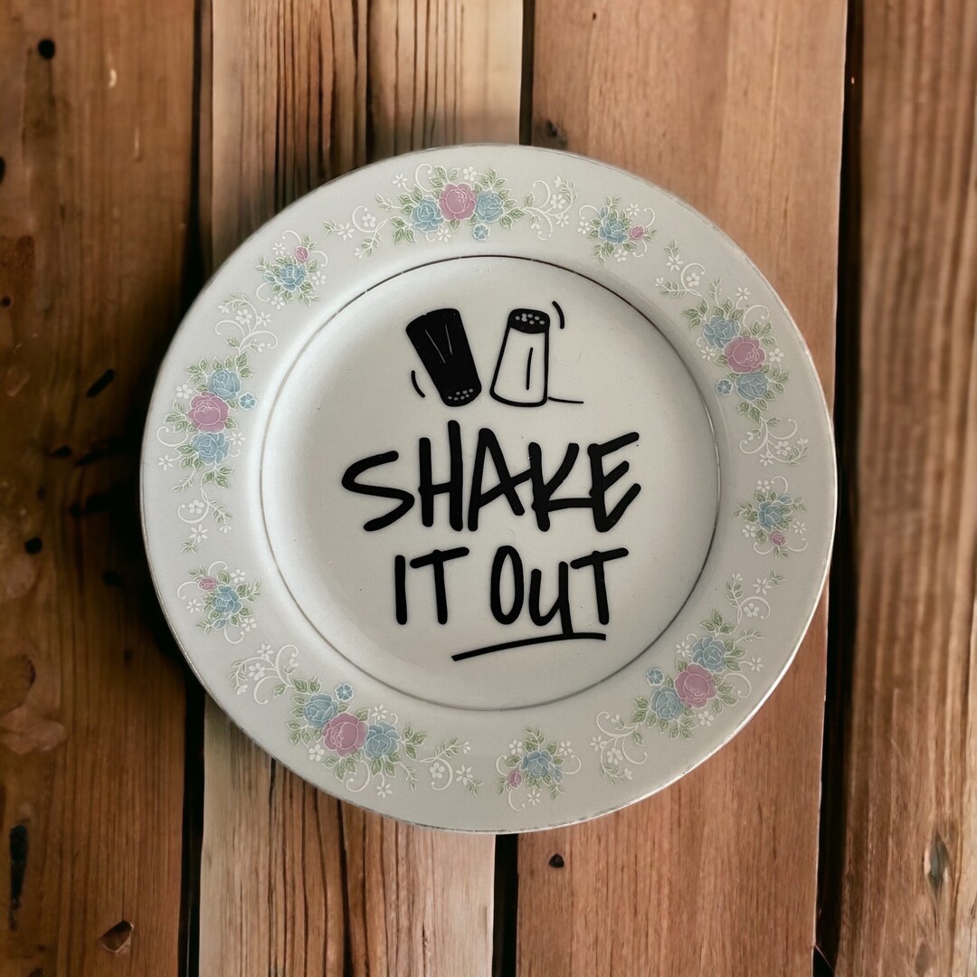 Shake It Out: Upcycle Vintage Plate - Etsy