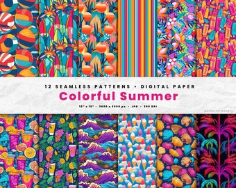 Digital Paper Pack Neon Digital Scrapbook Paper Neon Digital - Etsy Israel