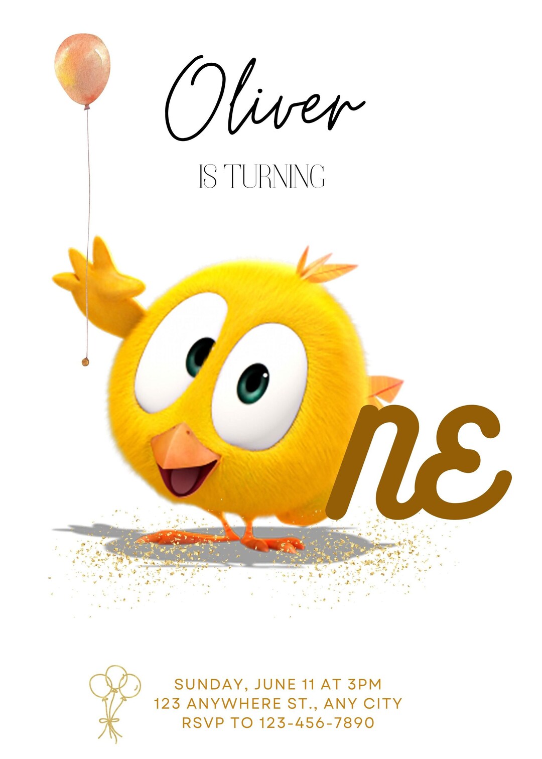 Where is Chicky Birthday Invitation Chicky Cake Topper 1st - Etsy