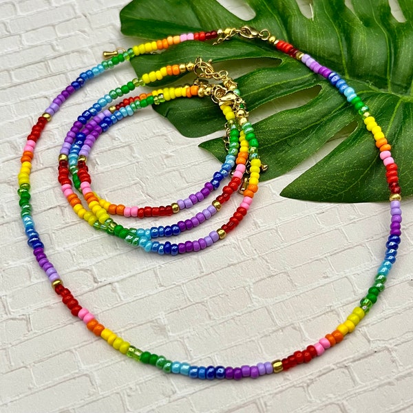 Seed Bead Necklace - Etsy