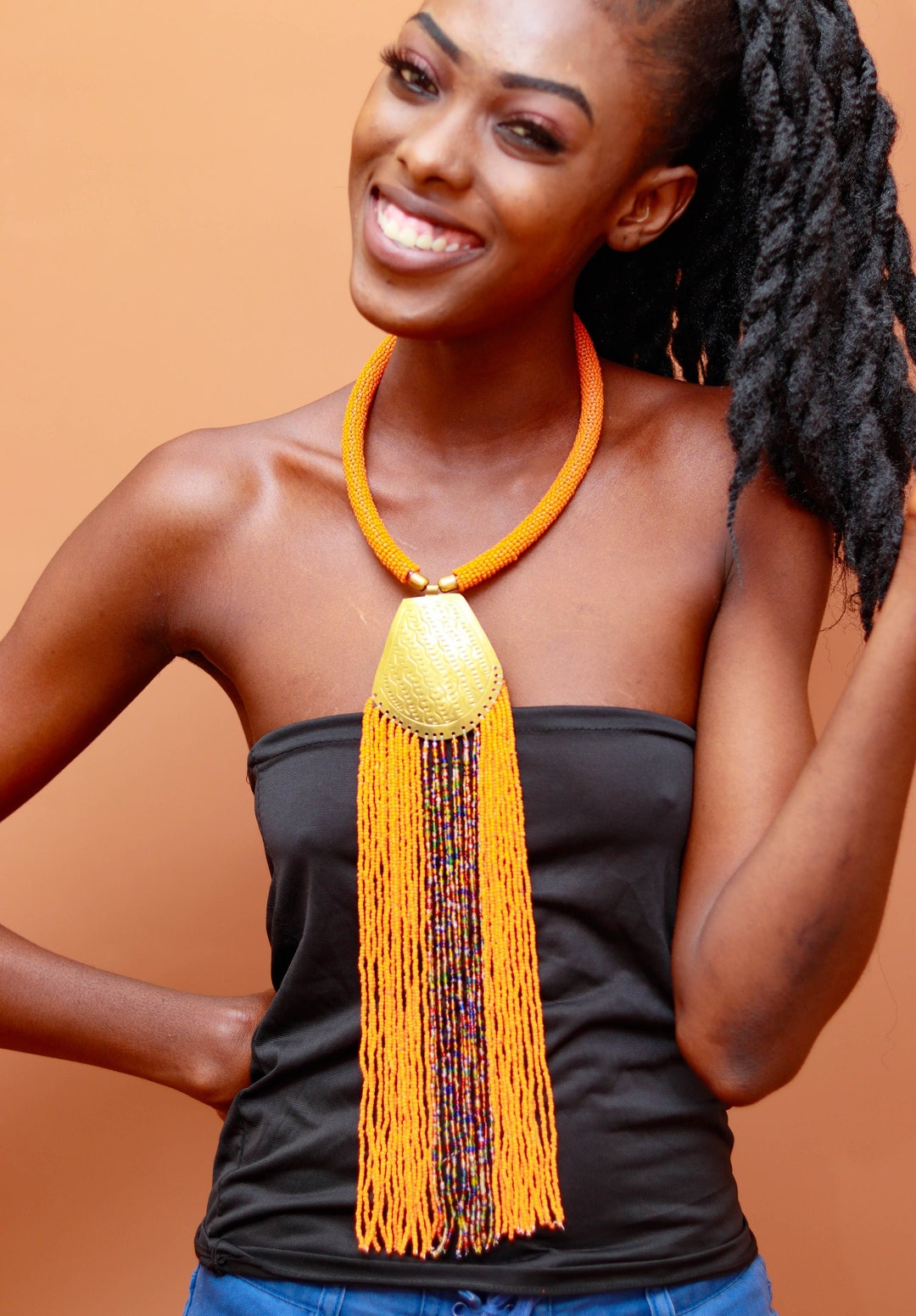 Handmade Maasai Beaded Necklace: African Ethnic Jewelry - Etsy