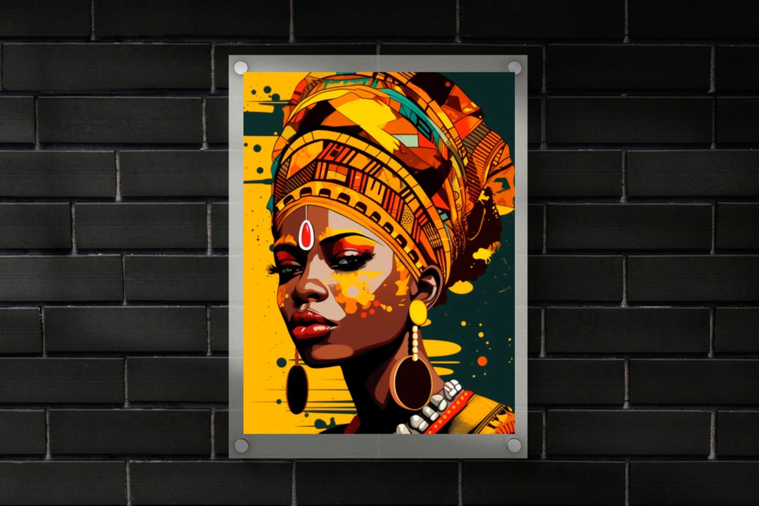 Printable Afro Woman, Black Woman, Design Wall, Portrait, Diseño ...