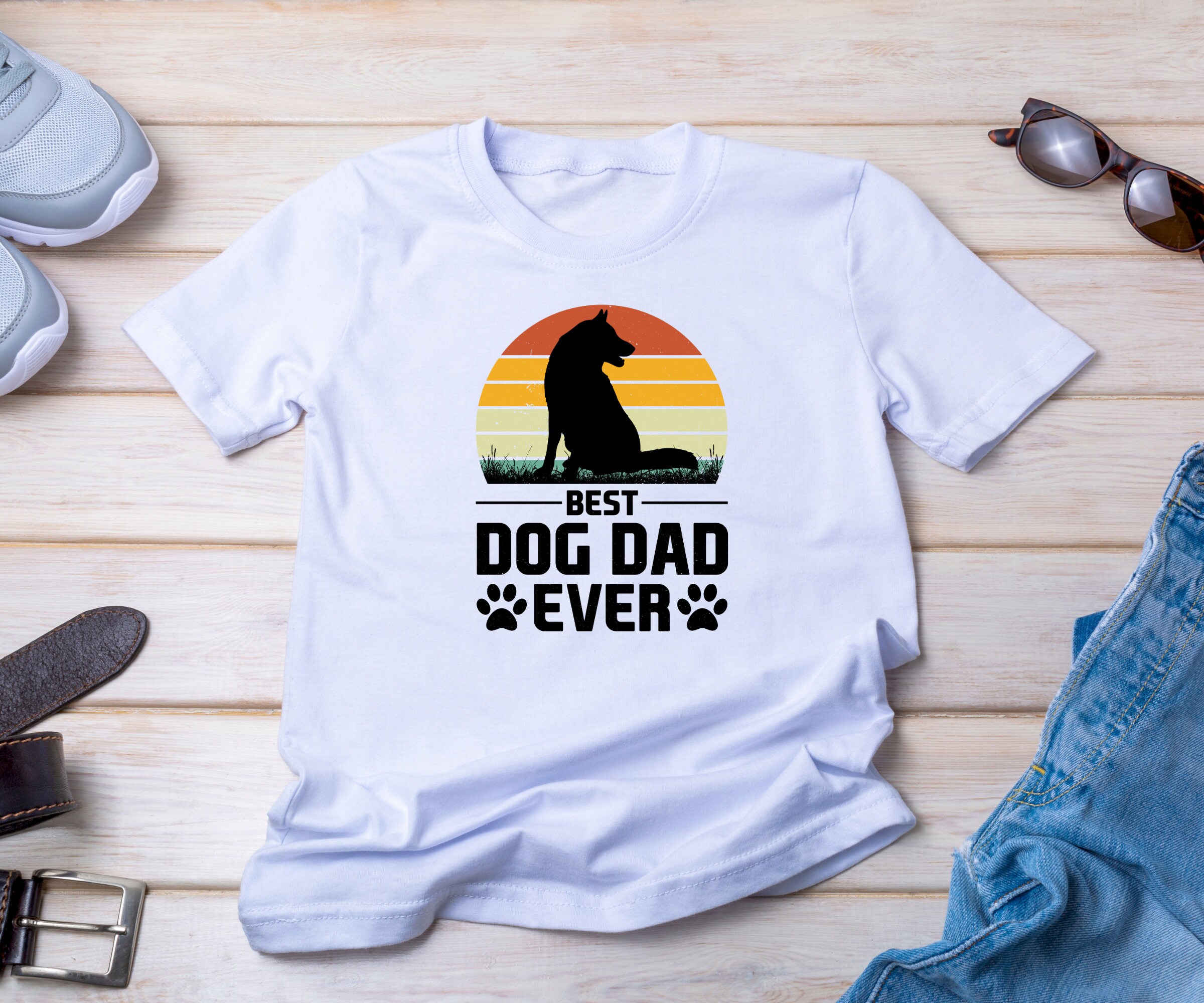 Best Dog Dad Ever SVG Bundle of 45, Fathers Day Pngs, Nacho Average Dog ...