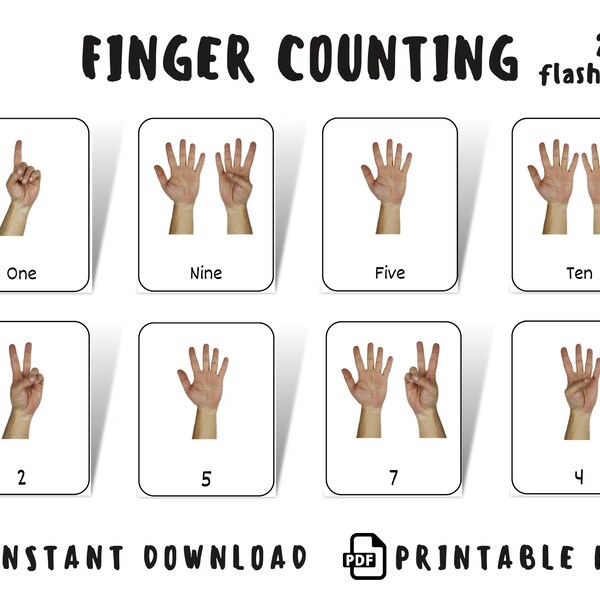 Number Flash Cards - Etsy