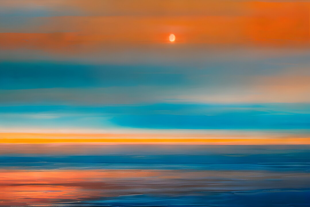 Abstract Sunset - Etsy
