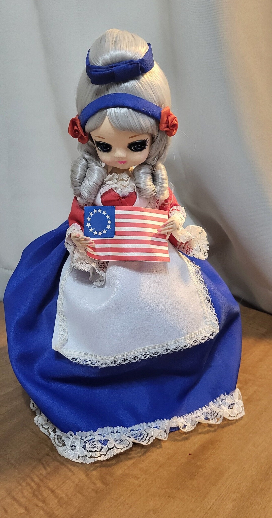 Vintage 1970's Bradley Betsy Ross Collectible Red White & Blue ...