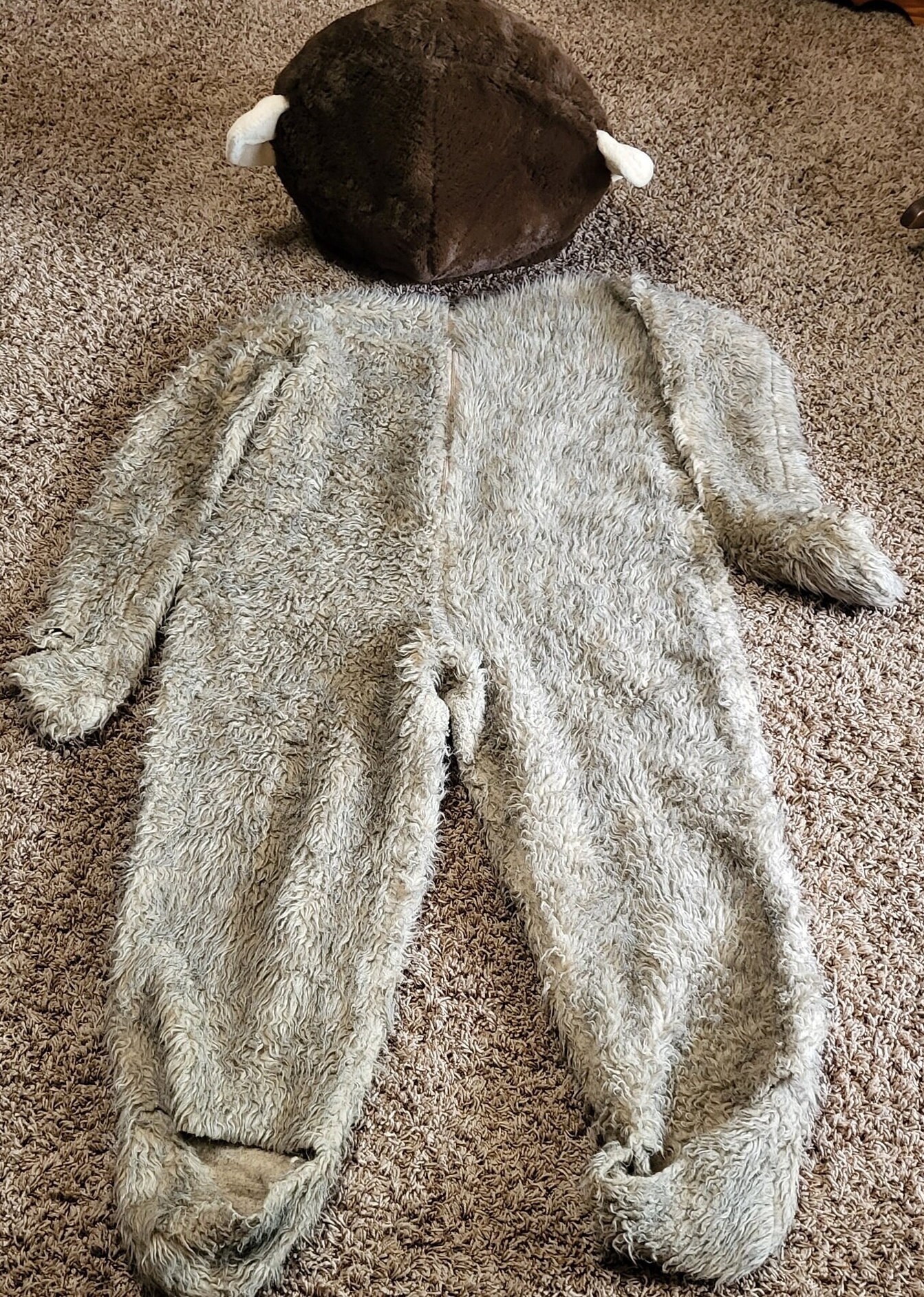 Dan Dee Big Greeter Plush Brown MONKEY Head Mascot Cosplay Halloween ...