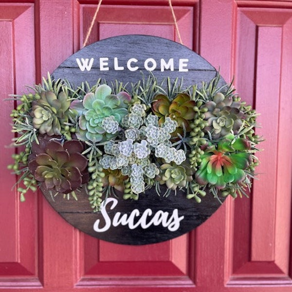 Succulent Wreaths for Front Door - Etsy