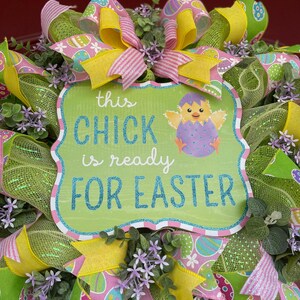 Easter Wreath, Easter Chick Wreath, Easter Decoration, Spring Wreath - Etsy